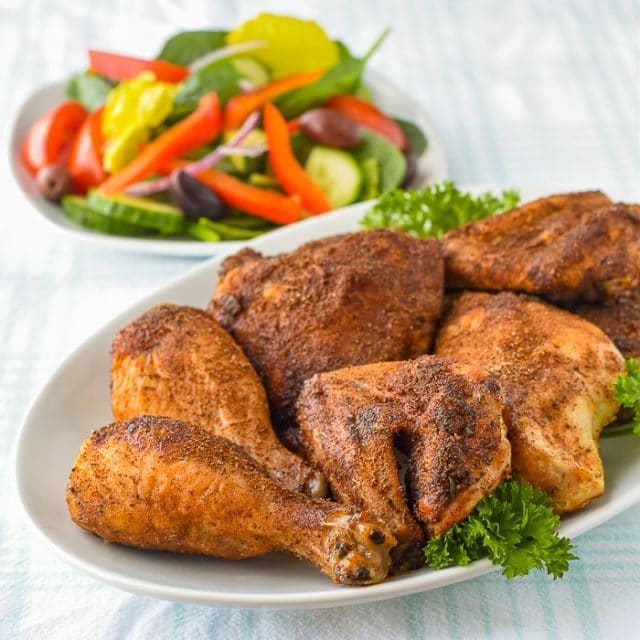 Copycat KFC Roast Chicken. Tender & juicy using an easy seasoning mix!