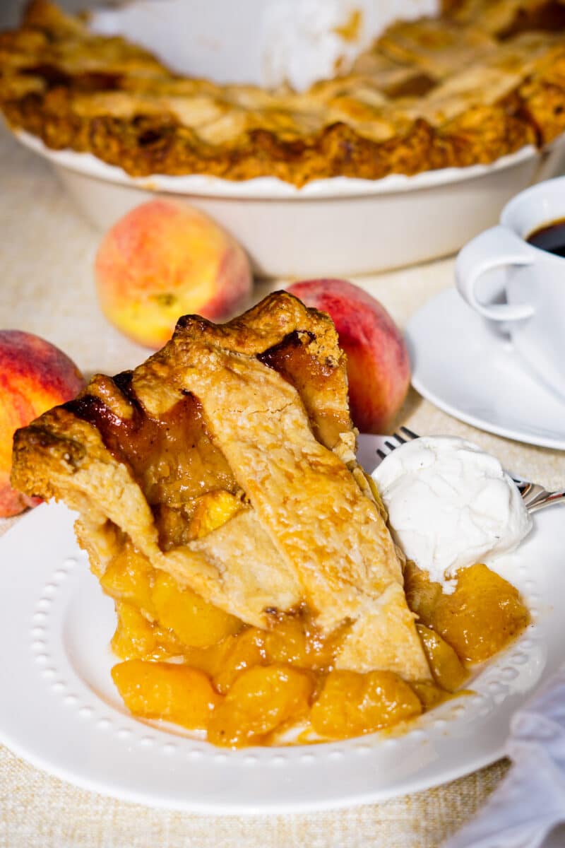 Perfect Peach Pie - a real highlight of summer baking!