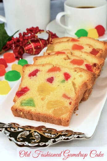 Gumdrop Cake. A traditional Holiday or birthday cake in Newfoundland.