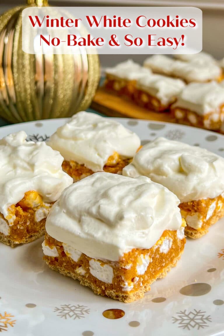No Bake Winter White Cookies - Freezer friendly too!