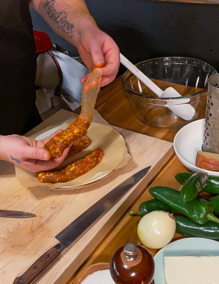 Chorizo Jalapeño Poppers with Smoked Gouda. For Super Bowl!!