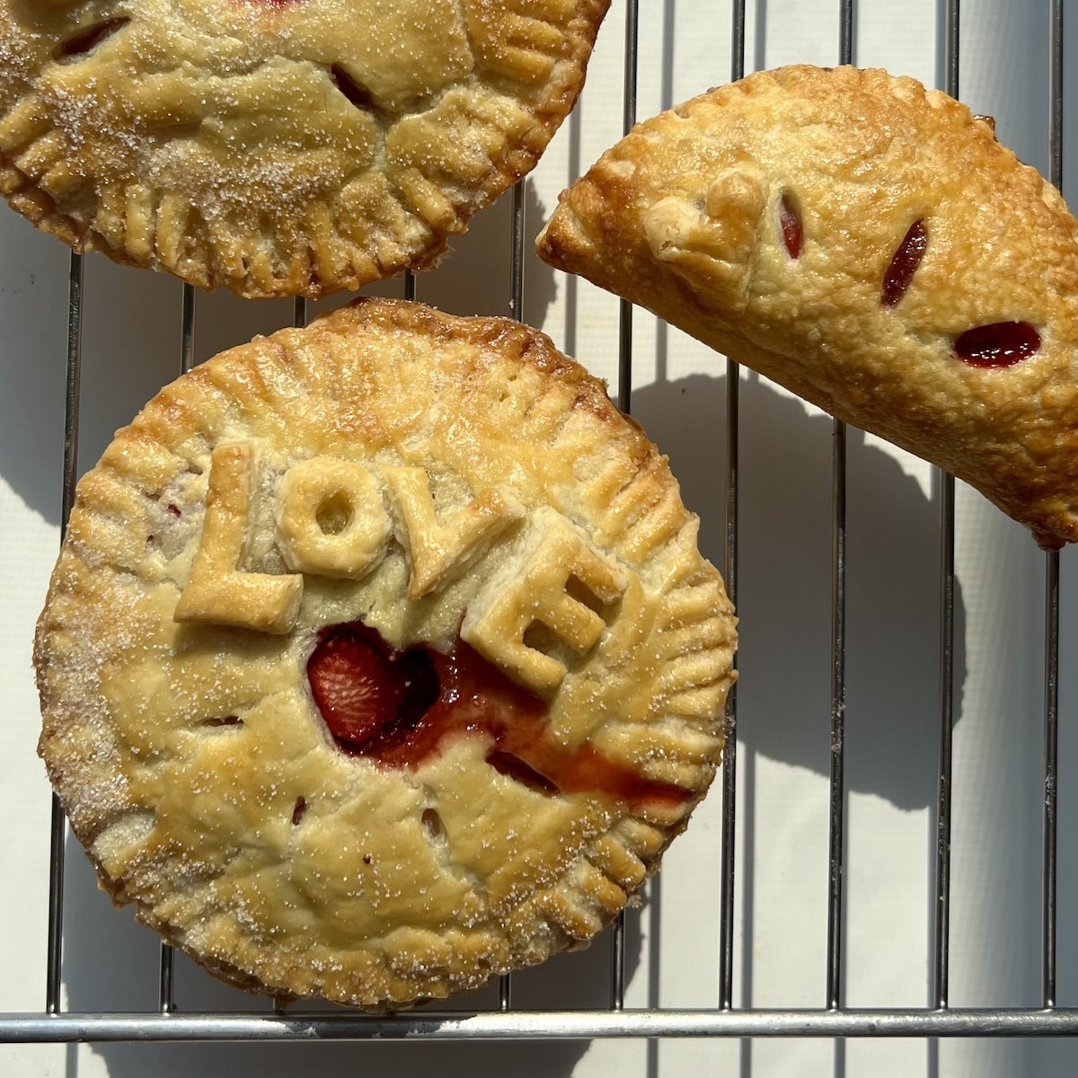 Baked Hand Pies with Roasted Strawberry Jam - Rock Recipes