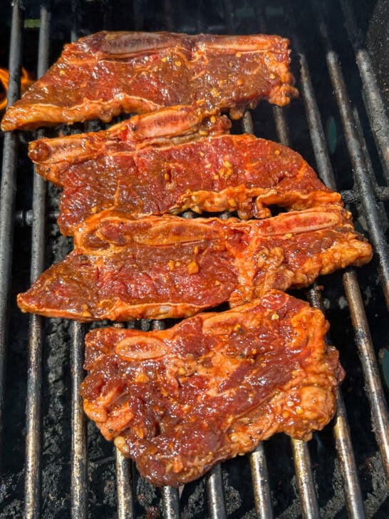 Easy Korean BBQ Short Ribs. A secret ingredient tenderizes them!