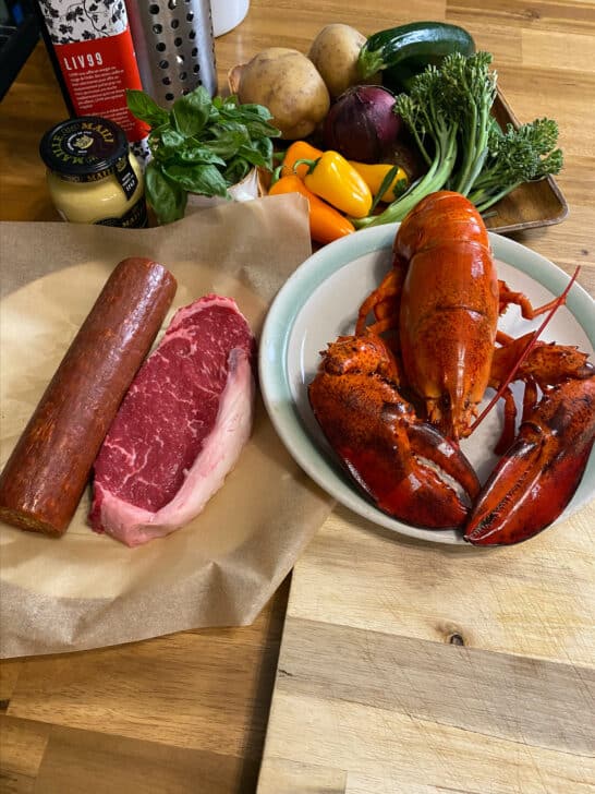 Surf & Turf Sharing Platter. A perfect romantic dinner for two!
