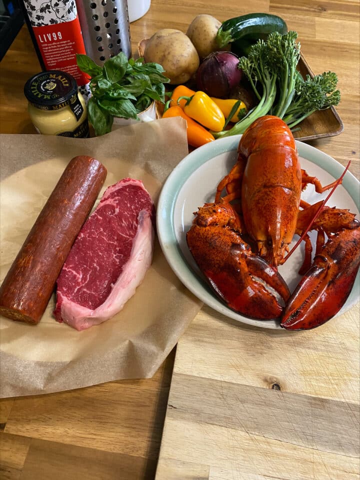 Surf & Turf Sharing Platter. A perfect romantic dinner for two!