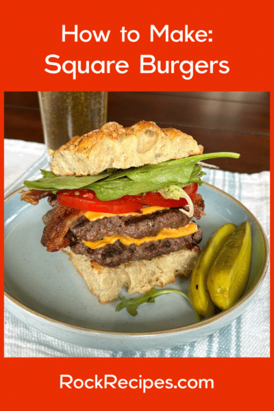 How to make Square Burgers. Best way to freeze smash burgers! - Rock ...