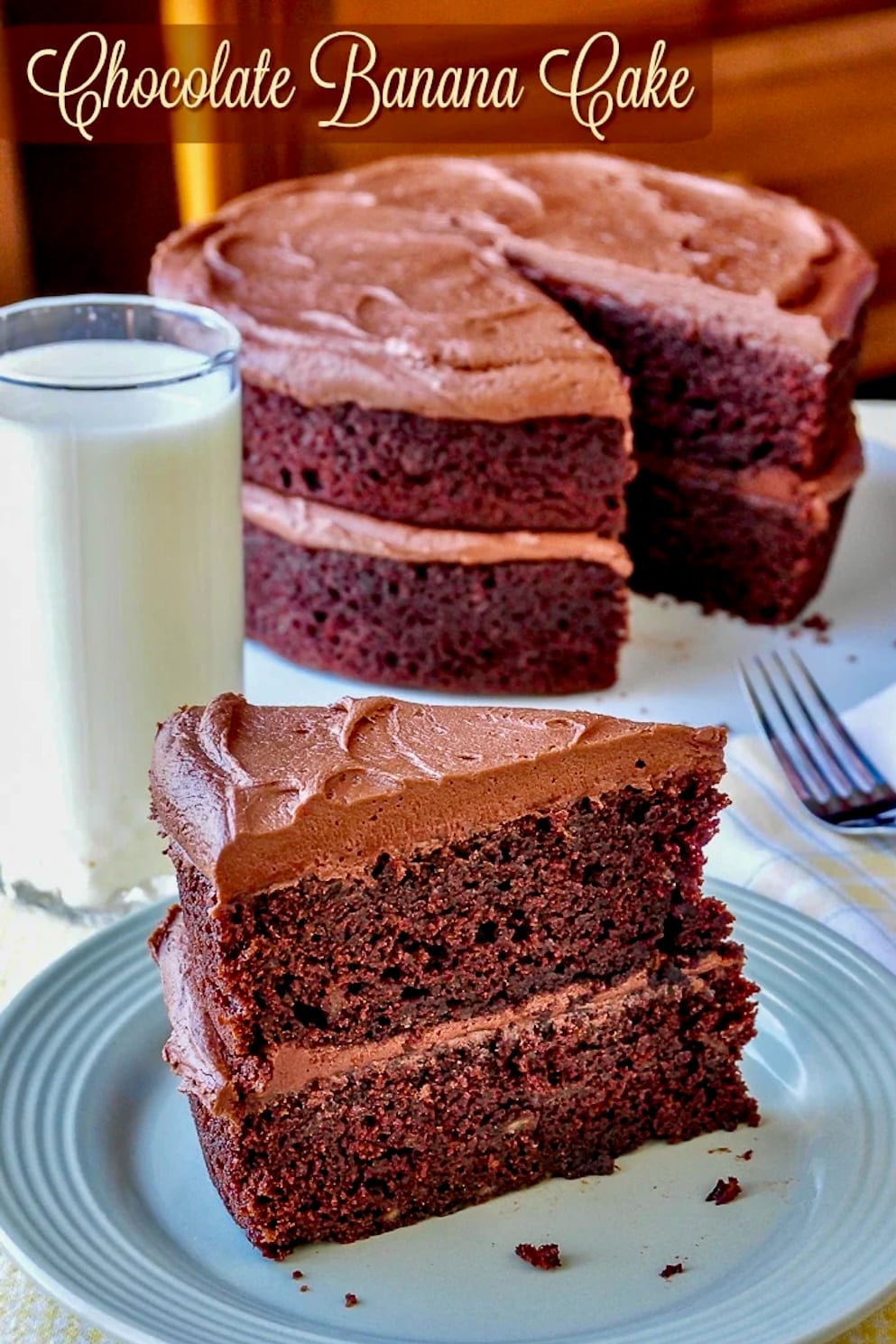 Chocolate Banana Cake - the perfect recipe to use over ripe bananas?